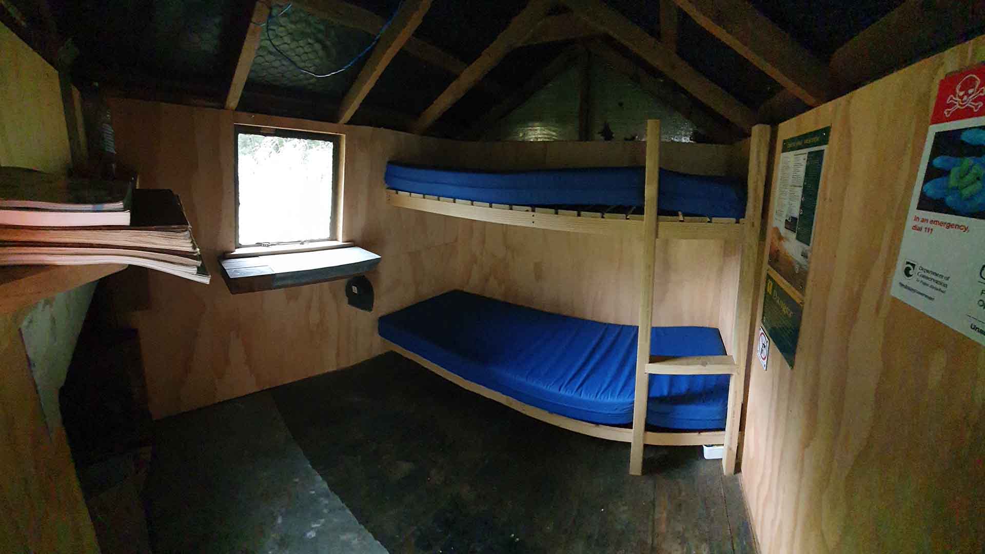 Upper Nina Bivvy: Lake Sumner Forest Park, Canterbury region