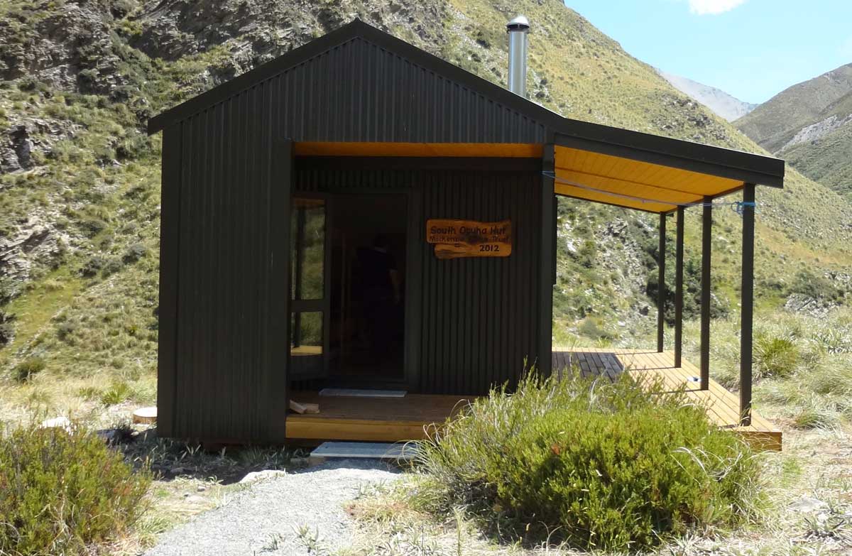 South Opuha Hut: Te Kahui Kaupeka Conservation Park, Canterbury region