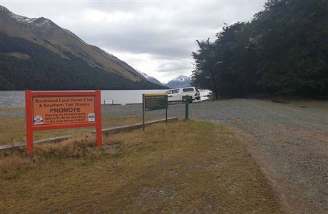 Vehicle access gate at Mavora Lakes