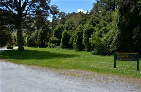Lake Rotoroa campsite: Nelson Lakes National Park, Nelson/Tasman region