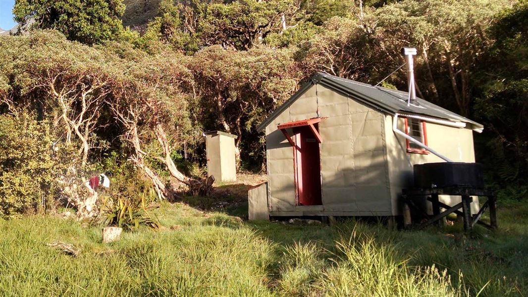 Dunns Creek Hut: Kelly Range - Styx River area, West Coast region