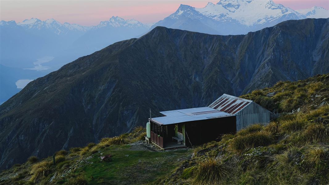 McIntosh Hut: Whakaari Conservation Area: Otago region